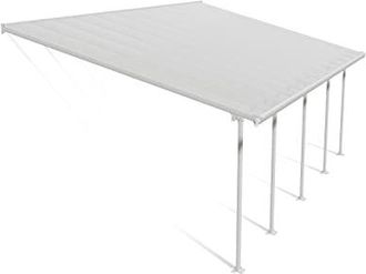 Palram Canopia by Palram Terrassen&uuml;berdachung Alu Feria 4X7.87 Polycarbonat Hohlkammerplatten Pergola 787 x 385 cm Weiss zur &Uuml;berdachung ihrer Terrasse