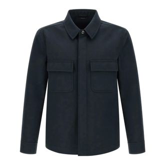 Tom Ford Cotton Twill Double Splittable Overshirt - - Jackets - Herren - Blau - 3XL