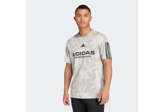adidas T-Shirt COMMON GOAL sportlicher Stil, mit Rundhalsausschnitt, Allover-Print