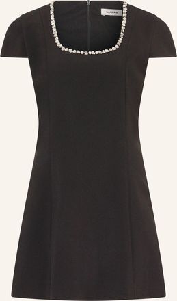 Sandro Sandro Kleid Mit Schmucksteinen schwarz