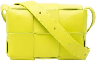 Bottega Veneta Sac bandouli&egrave;re Cassette Pre-owned - Femme - Pre-owned - Jaune - Taille: ONE Size