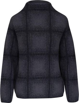 Vince Karierter Pullover - Grau