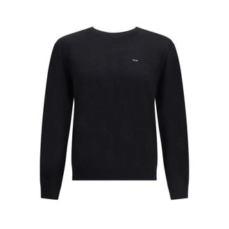 Prada Bestickter Logo Wollpullover - - Knitwear - Herren - Schwarzk - L