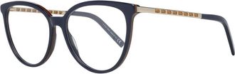 Tod's Femme, Accessoires, Bleu, Taille: ONE Size Montures Optiques en M&eacute;tal Bleu pour Femmes