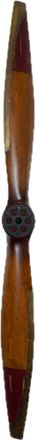 Authentic Models Deko Propeller - Holzpropeller antik - Vintage Black Flight - Large - (LxTxB): 186 x 8 x 17 cm