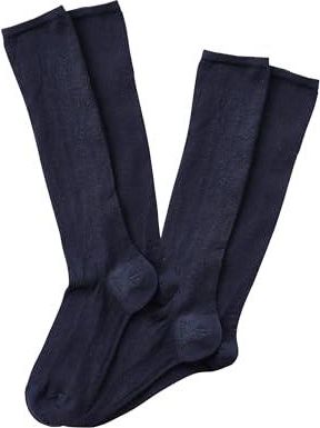 Damart Lot De 2 Paires De Mi-bas Thermolactyl Et Laine Homme Marine Taille 42/44