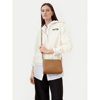 Tommy Hilfiger Handtasche Tommy Hilfiger Th Legacy Mini Crossover AW0AW17225 Braun