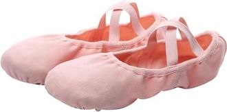 Frcolor Chaussures De Ballet Adulte à Semelle Complète avec Bande Élastique Extensible Souples Respirantes Et Antidérapantes pour Danse Et Gymnastique