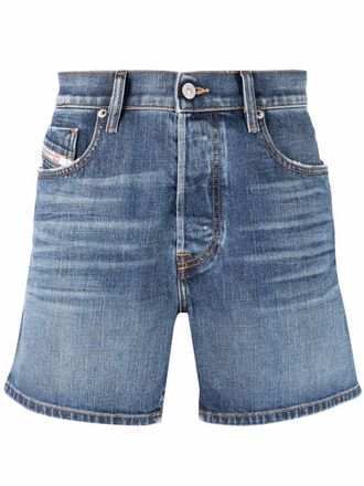 Diesel short slim en jean - Bleu