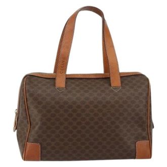 Celine Sac &agrave; main en toile Pre-owned - Femme - Pre-owned - Brun - Taille: ONE Size