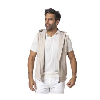 Herno &Auml;rmellose Kapuzenjacke - - Jackets - Herren - Beige - 2XL