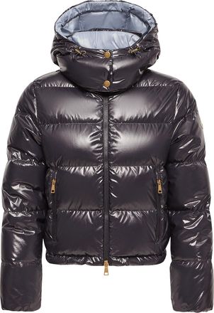 Moncler Moncler Doudoune Courte En Nylon Niveole, Femme, Bleu, Taille: 00
