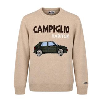 MC2 Saint Barth Pull &agrave; col rond Heron - Homme - Pulls - Beige - Taille: 2XL