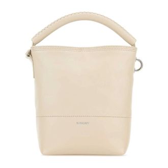 Burberry Femme, Sacs, Blanc, Taille: ONE Size Mini Sac Seau B Clip