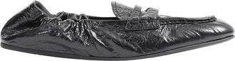 Miu Miu Ruches Nappa Leather Loafers