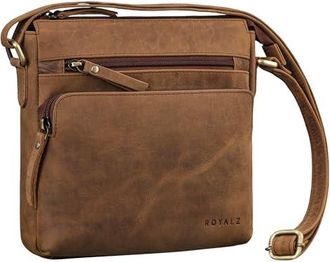 Royalz Petit sac à bandoulière classique pour femme en cuir « Michigan » Sac à main vintage à porter à lépaule comme sac de sortie sac disco sac de tous les 