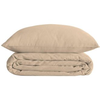 Atmosphera Atmosphera - Bettw&auml;sche Landiha Percale Beige Leinen 260x240cm cr&eacute;ateur dint&eacute;rieur