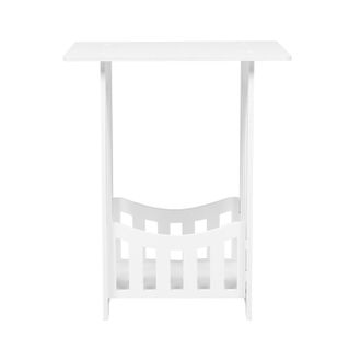 NUOBESTY Kleiner Nachttisch Beistelltisch aus Robustem PVC Holz Verbundmaterial Kleiner Stabiler Sofatisch mit Glatter Oberfläche Abwischbar für Schlafzimmer u