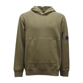 C.P. Company Diagonal Raised Fleece Lens Hoodie - - Sweatshirts & Hoodies - Herren - Gr&uuml;n - XL