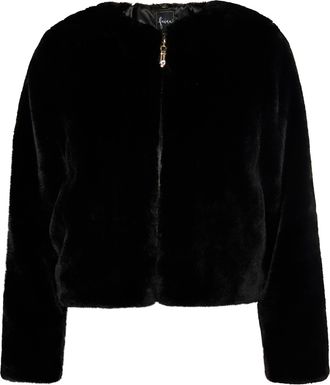 Faina Faux Fur Jacke Damen schwarz