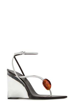 Alaia Invisible Jewel Sandals - Multicolor
