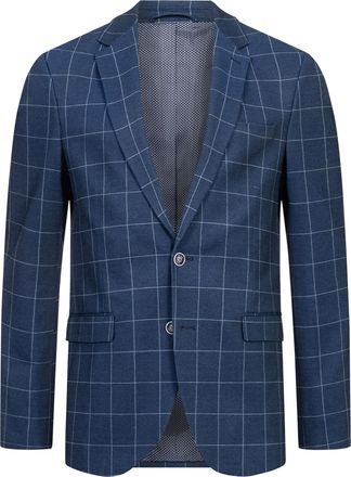 JEFF Herren JFTate Sakko mit Stretch | Klassische Anzugjacke Herrenjackett Check, 50