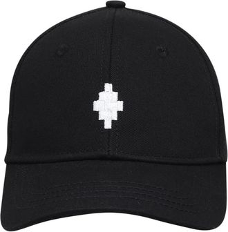 Marcelo Burlon unisex, Accessoires, Noir, Taille: ONE Size Casquette de baseball crois&eacute;e avec logo brod&eacute;