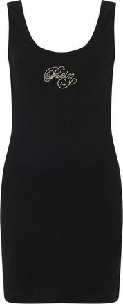 Philipp Plein Femme, Robes, Noir, Taille: 38 FR Mini Robe D&eacute;bardeur Signature