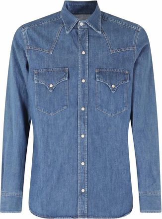 Fortela Homme, Chemises, Bleu, Taille: M Texan Shirt