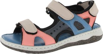 Andrea Conti Damen Sandale, rosa kombiniert, 39 EU