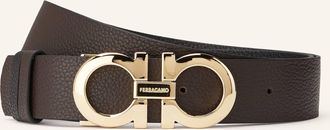 Ferragamo Ferragamo Lederg&uuml;rtel Zum Wenden braun