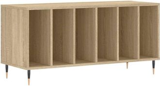 vidaXL Armoire &agrave; disques ch&ecirc;ne sonoma 100x38x48 cm bois ding&eacute;nierie Vidaxl