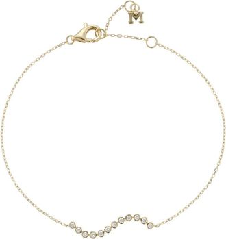 Mateo Bijoux bracelet en or 14ct pavé de diamants