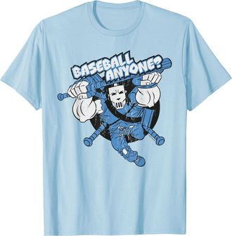 Teenage Mutant Ninja Turtles TMNT Turtle Power Casey Jones Baseball-Ninja-Pose, klassisches Fernsehger&auml;t T-Shirt