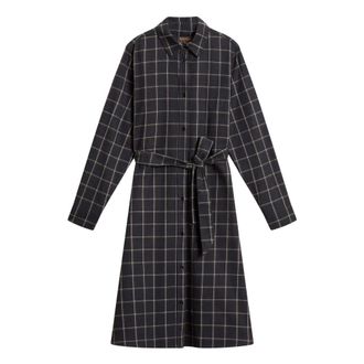 Woolrich Basic Flanellkleid - - Dresses - Damen - Grau - S
