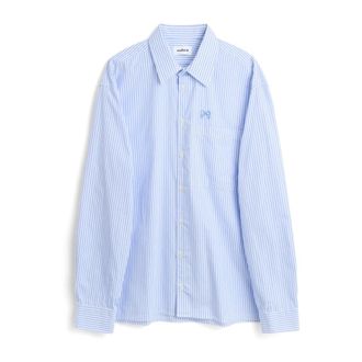 Soulland Femme, Blouses et Chemises, Bleu, Taille: 38/40 FR VIT Stripe Shirt