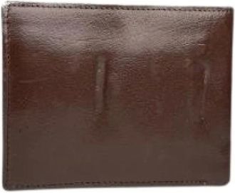 Dior unisex, Pre-owned, Brun, Taille: ONE Size Portefeuille en cuir Pre-owned