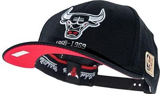 Mitchell & Ness NBA/HWC Classic Red Snapback Noir, Chicago Bulls Noir, Taille Unique