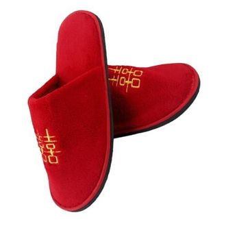 Garneck Pantoufles Rouges D&eacute;coratives en Velours Corail Antid&eacute;rapantes pour Femme Pantoufles DInt&eacute;rieur L&eacute;g&egrave;res et Pliables Chaussures de Mariage Chinoises po