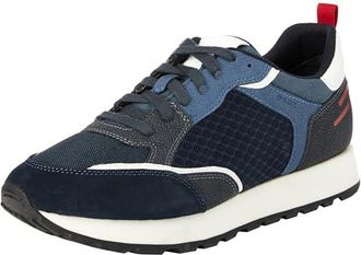 Geox Baskets U Partenio a pour Homme, Avio Bleu Marine, 43 EU