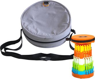 Generico Tragetasche für Klapphocker, verstellbare Tasche zur Aufbewahrung von Hockern, Kratzfest, mit Tasche für Aktivitäten, BBQ, Wandern, Reisen, Balkon