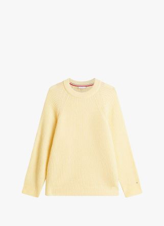 Tommy Hilfiger Pull col rond ample en alpaga m&eacute;lang&eacute;