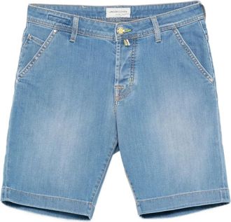 Jacob Cohen Homme, Shorts, Bleu, Taille: W31 Bermuda en Coton et Polyester