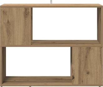 Generic Offene B&uuml;cherregale, Freistehend, Platzsparendes Aufbewahrungsregal aus Holzwerkstoff f&uuml;r B&uuml;cher, Dekoration und Medien (Handwerkliche Eiche)