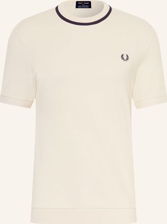 Fred Perry T-Shirt Aus Piqu&eacute; weiss