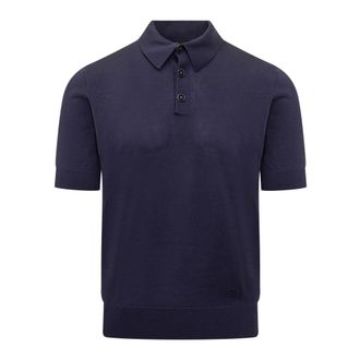 Dolce & Gabbana Gestricktes Polohemd - - Knitwear - Herren - Blau - L