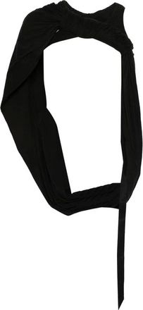 Rick Owens Femme, Tops, Noir, Taille: 36 FR Gathered Detail Sleeveless Top