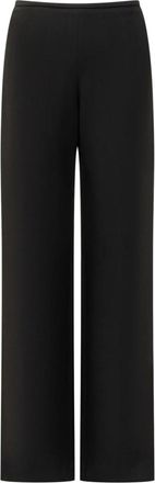 Emporio Armani Femme, Pantalons, Noir, Taille: 44 FR Pantalon Palazzo en Cr&ecirc;pe Cady