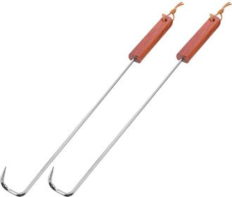 BESPORTBLE PAMINGONO 2 St&uuml;ck Teiliges Edelstahl Barbecue Fleischgabel mit Langem Griff Rostfrei Spurlos f&uuml;r Zarte Lammkoteletts Leichtes Grillzubeh&ouml;r f&uuml;r M&auml;nner 