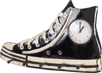 Haku Möbel Wandgarderobe schwarz, Metall - Maße: B 50 cm x H 31 cm x T 6 cm, Style: Industrial